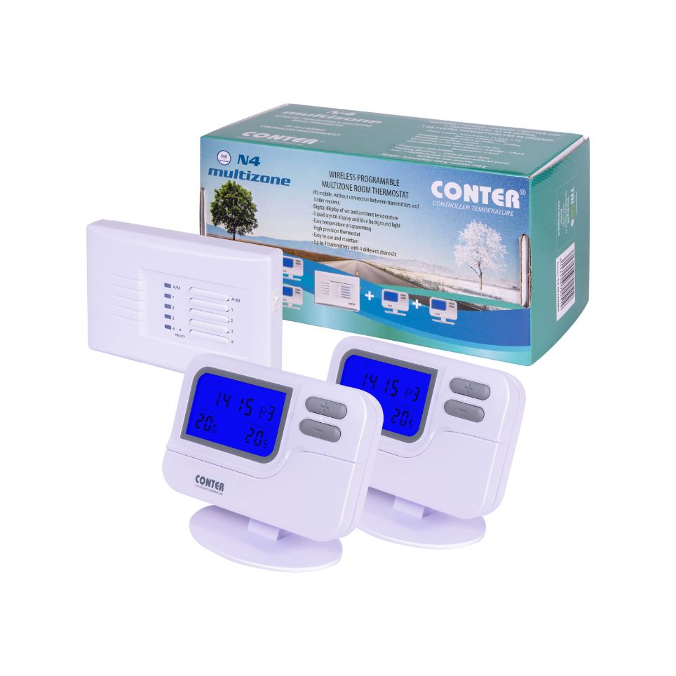 Termostat multizonal N4, programabil, fara fir Conter